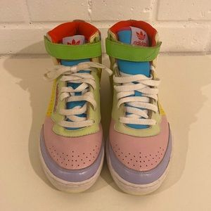 adidas | Shoes | Adidas Vintage Womens Color Block Hightop Sneakers ...